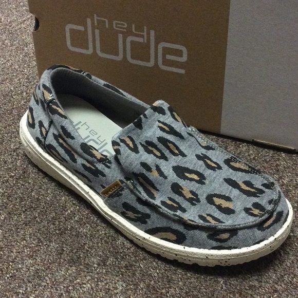 Hey Dude | Shoes | Heydude Misty Charcoal Cheetah | Poshmark